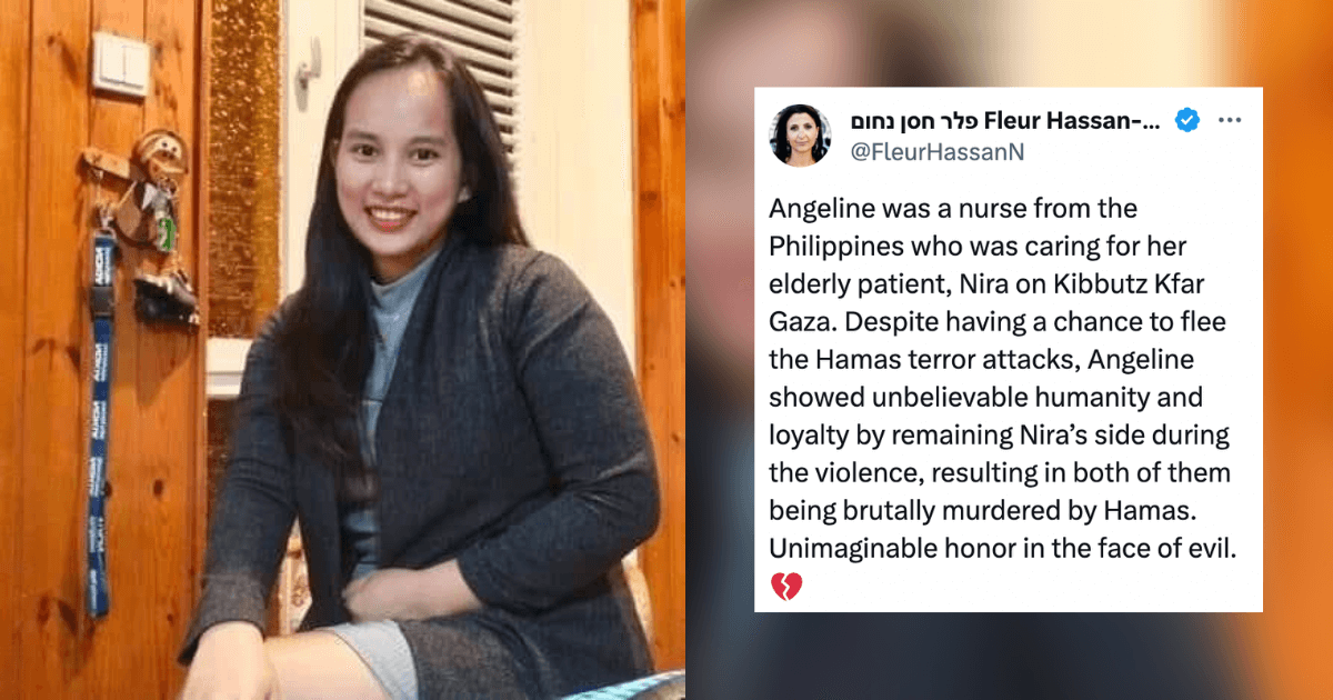 Filipina nurse among the casualties in Israel-Hamas war after refusing to abandon patient ...